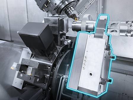 Steady rest for turret - Handling cycles for turning and turn-mill by ...